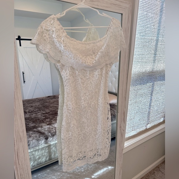 Forever 21 | Dresses | Lacy White Medium Dress | Poshmark